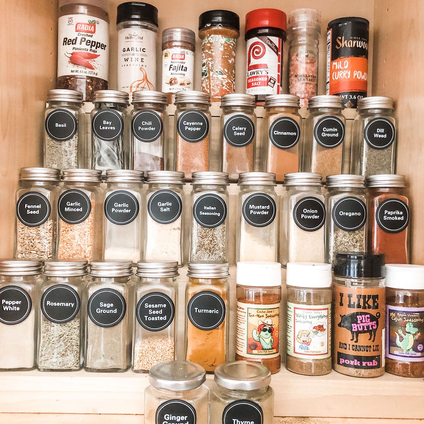 DIY Spice Shelf to Organize Your Kitchen